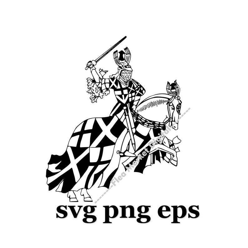 Medieval Knight Medieval Armor SVG PNG EPS Clipart Logo 2 - Etsy