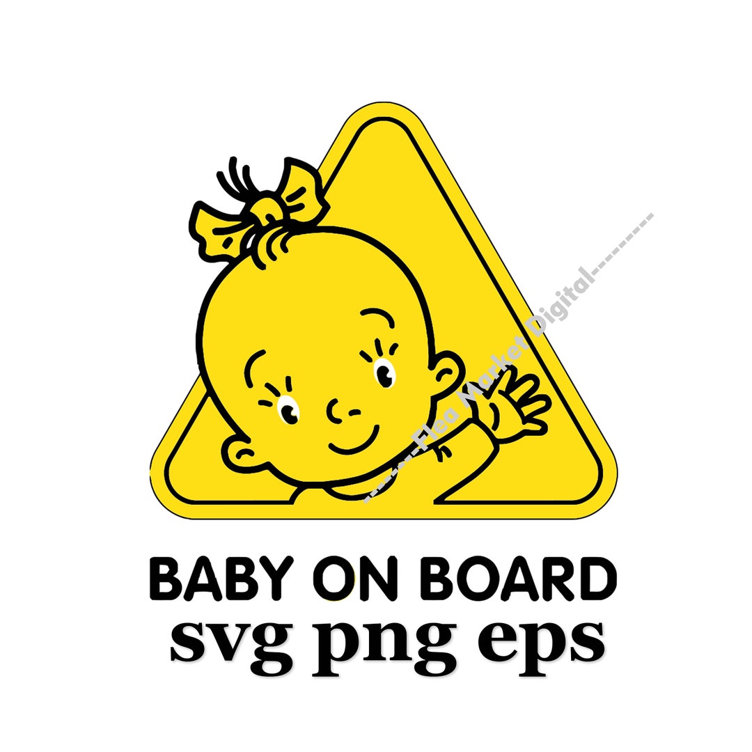 Baby on Board SVG PNG EPS - Etsy