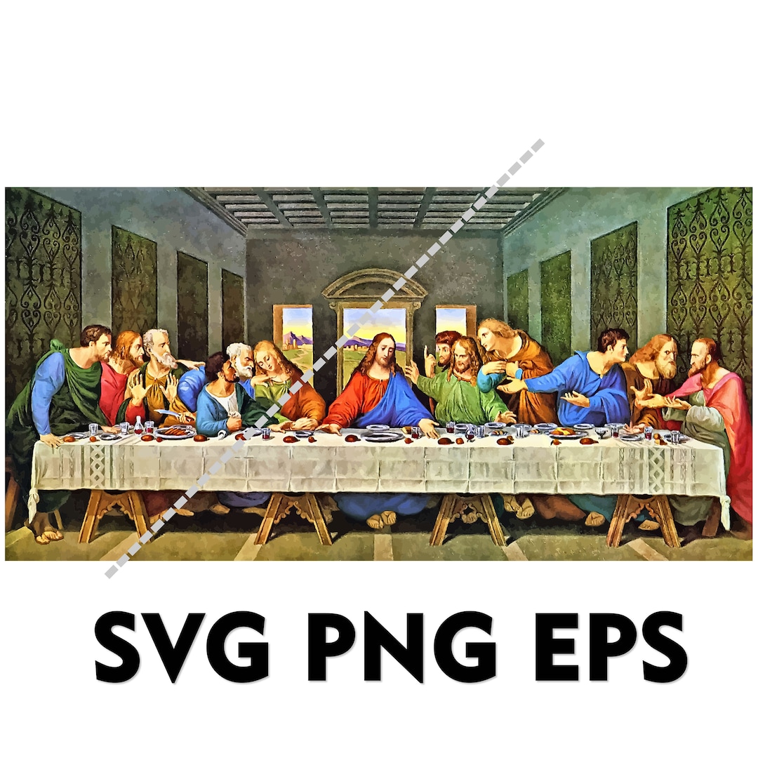 La Última Cena SVG PNG EPS - Etsy España