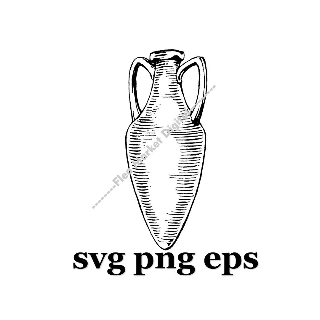 Greek Roman Amphora SVG PNG EPS Clipart 1 - Etsy UK