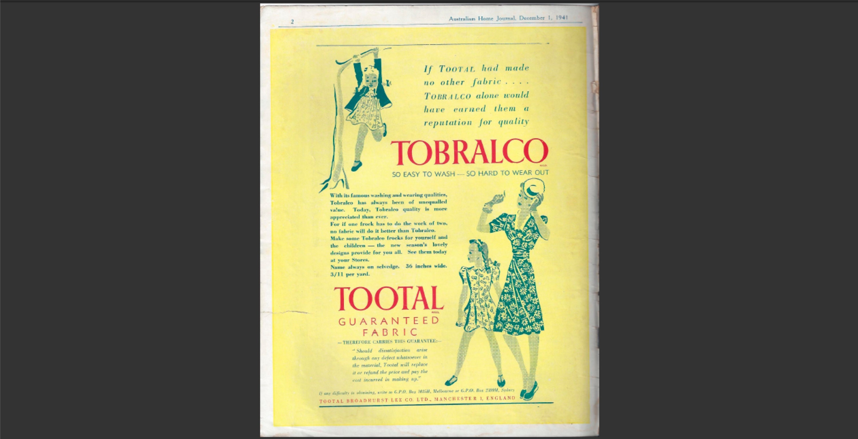 Australian Home Journal Magazine December 1941 PDF Download - Etsy ...