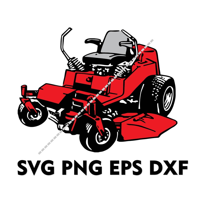 Zero Turn Lawn Mower SVG PNG EPS Instant Download - Etsy