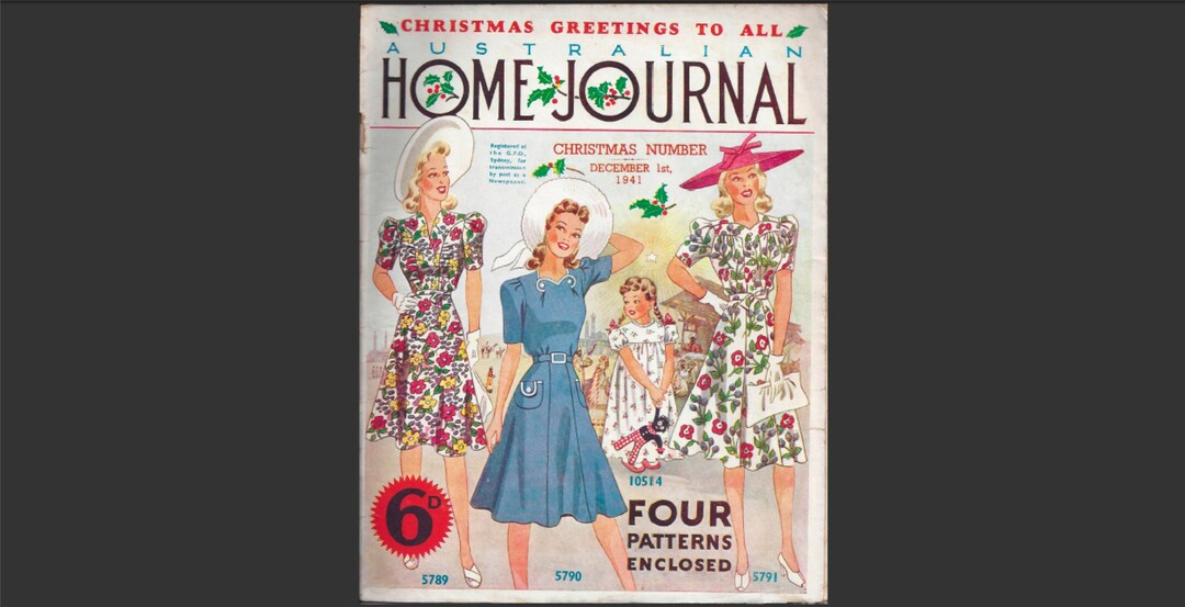 Australian Home Journal Magazine December 1941 PDF Download - Etsy ...