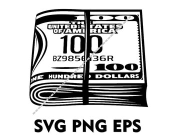 DXF File 100 Dollar Bill - Etsy