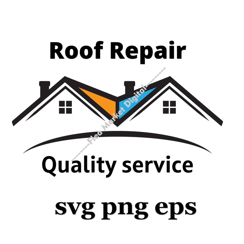 Roofer Roofing Logo SVG PNG EPS Clipart - Etsy