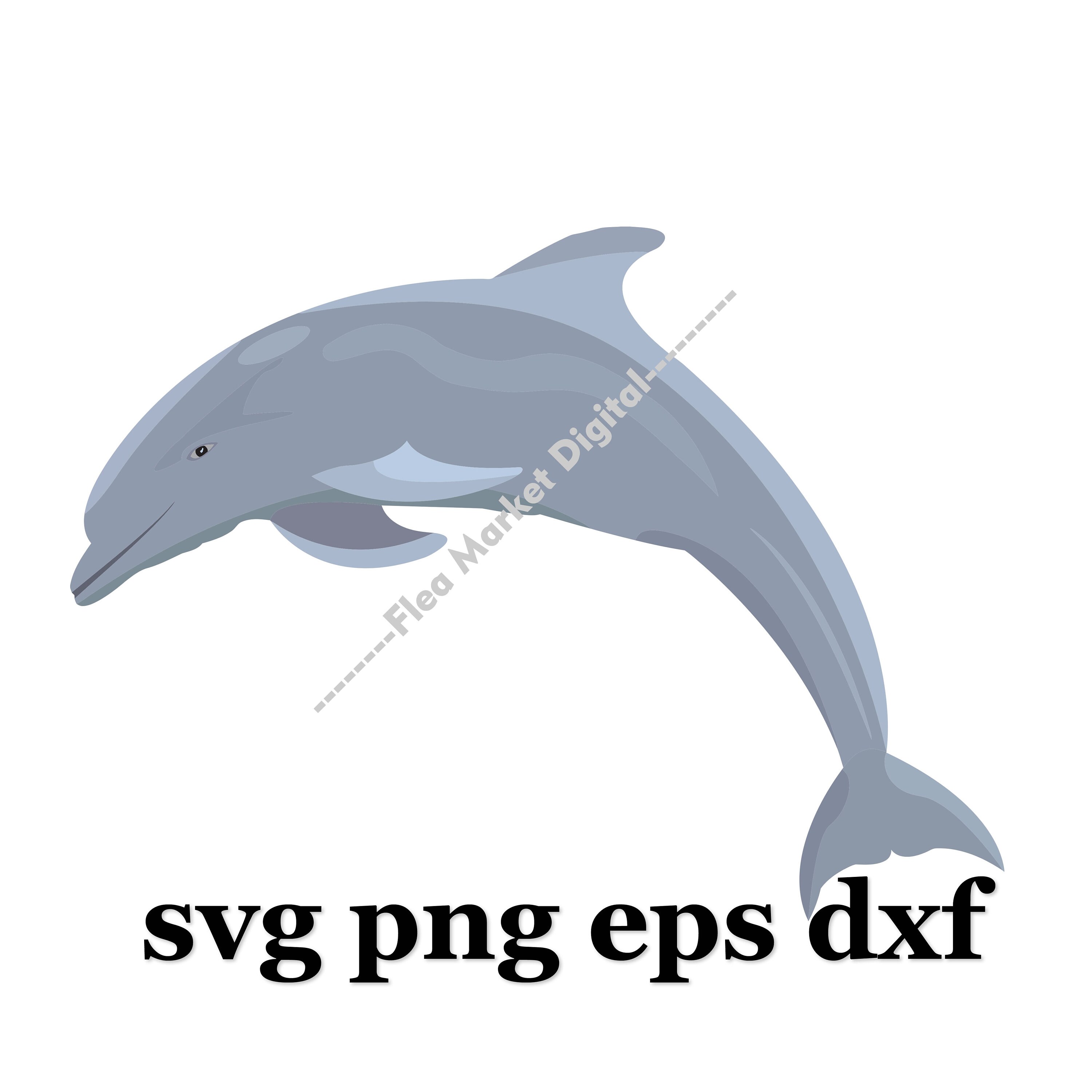 Dolphin SVG PNG EPS Dxf - Etsy