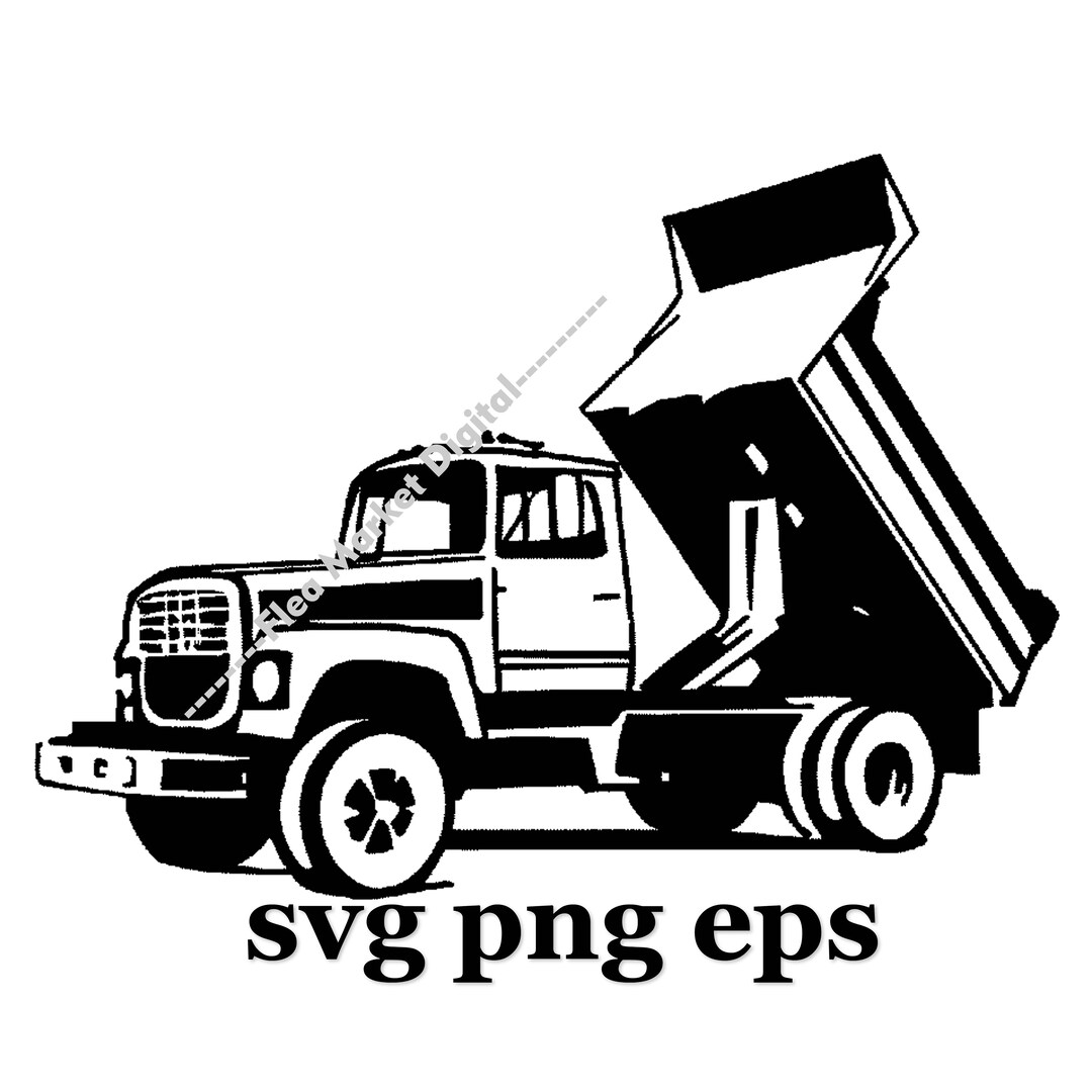 Dump Truck SVG PNG EPS Clipart # 31 - Etsy