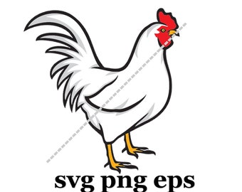 Chicken SVG Cricut, Silhouette Vector Cute Mama Chicken With Eggs SVG ...
