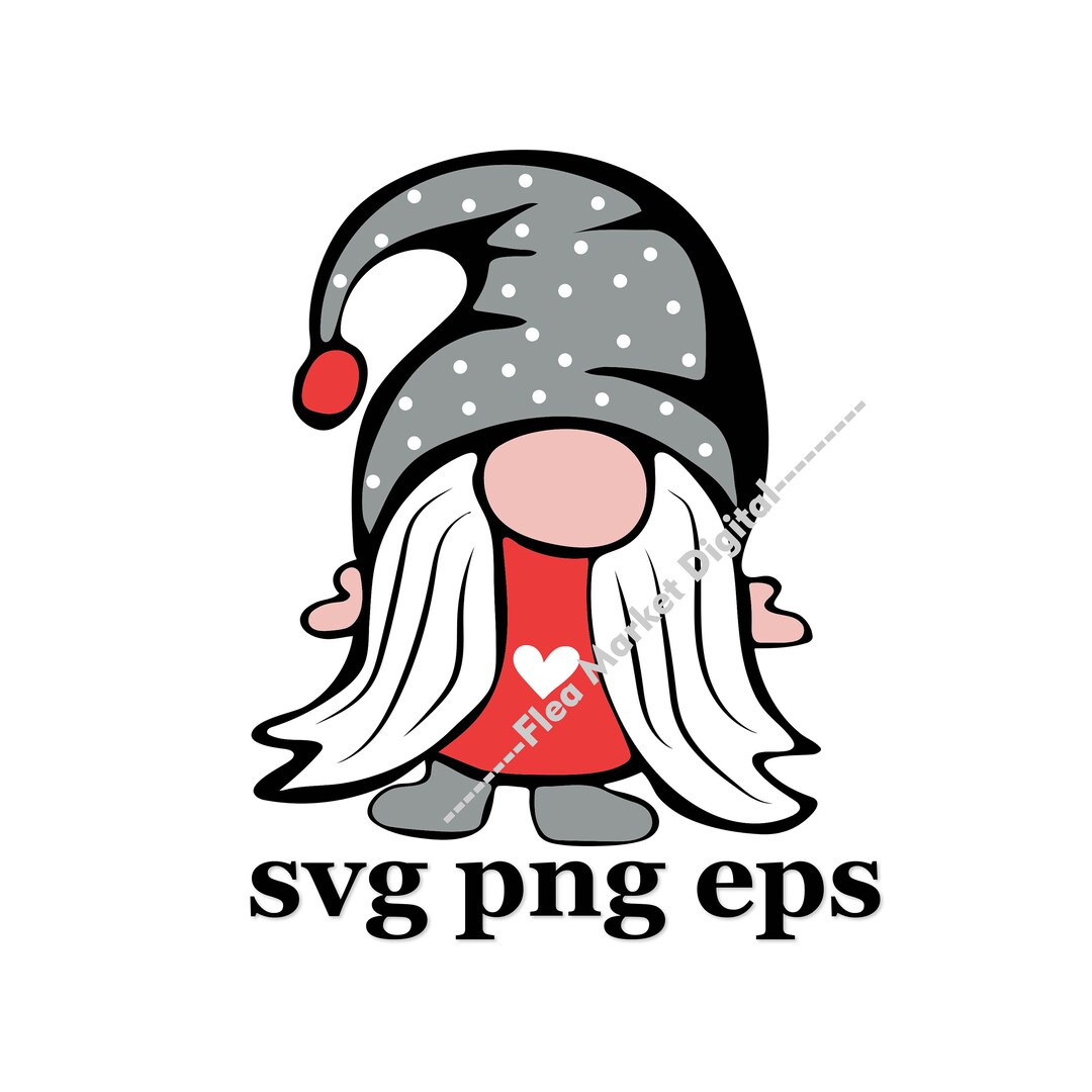 Girl Gnome SVG PNG EPS Clipart 9 - Etsy