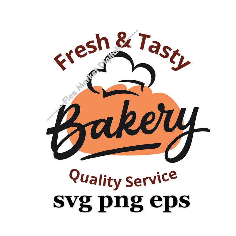 Bakin Bakery Logo SVG PNG EPS Clipart 4 - Etsy