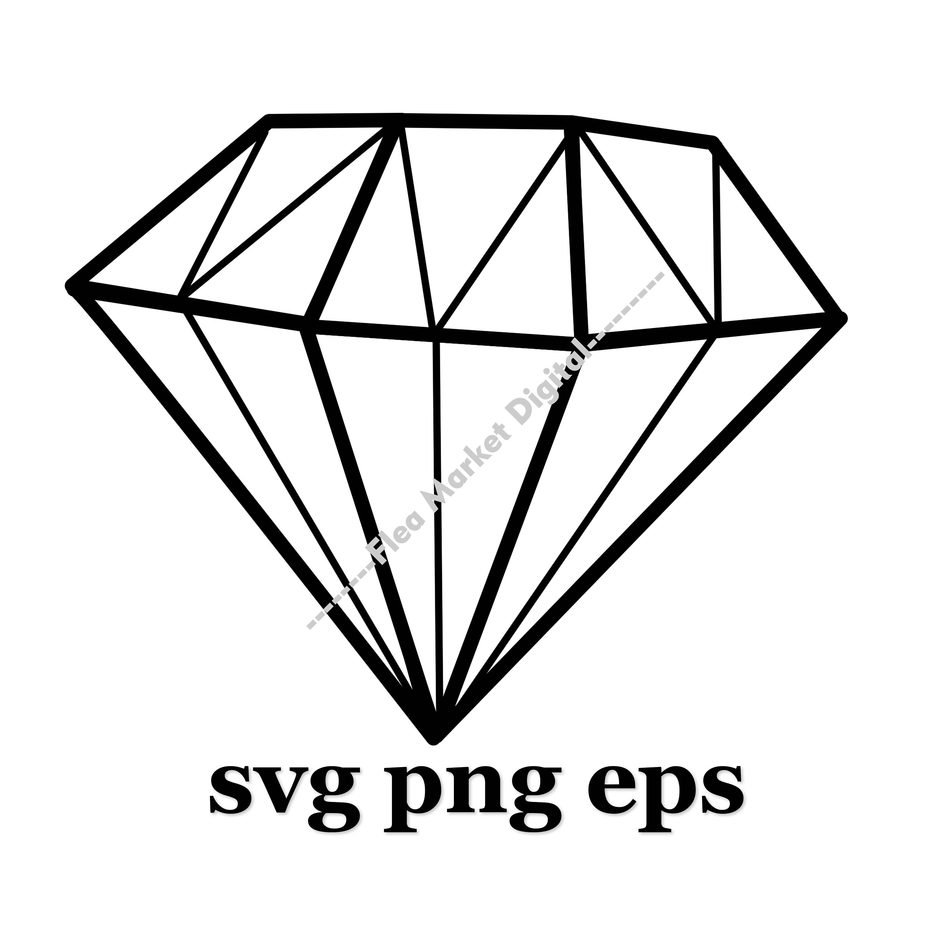 Diamond Outline Png
