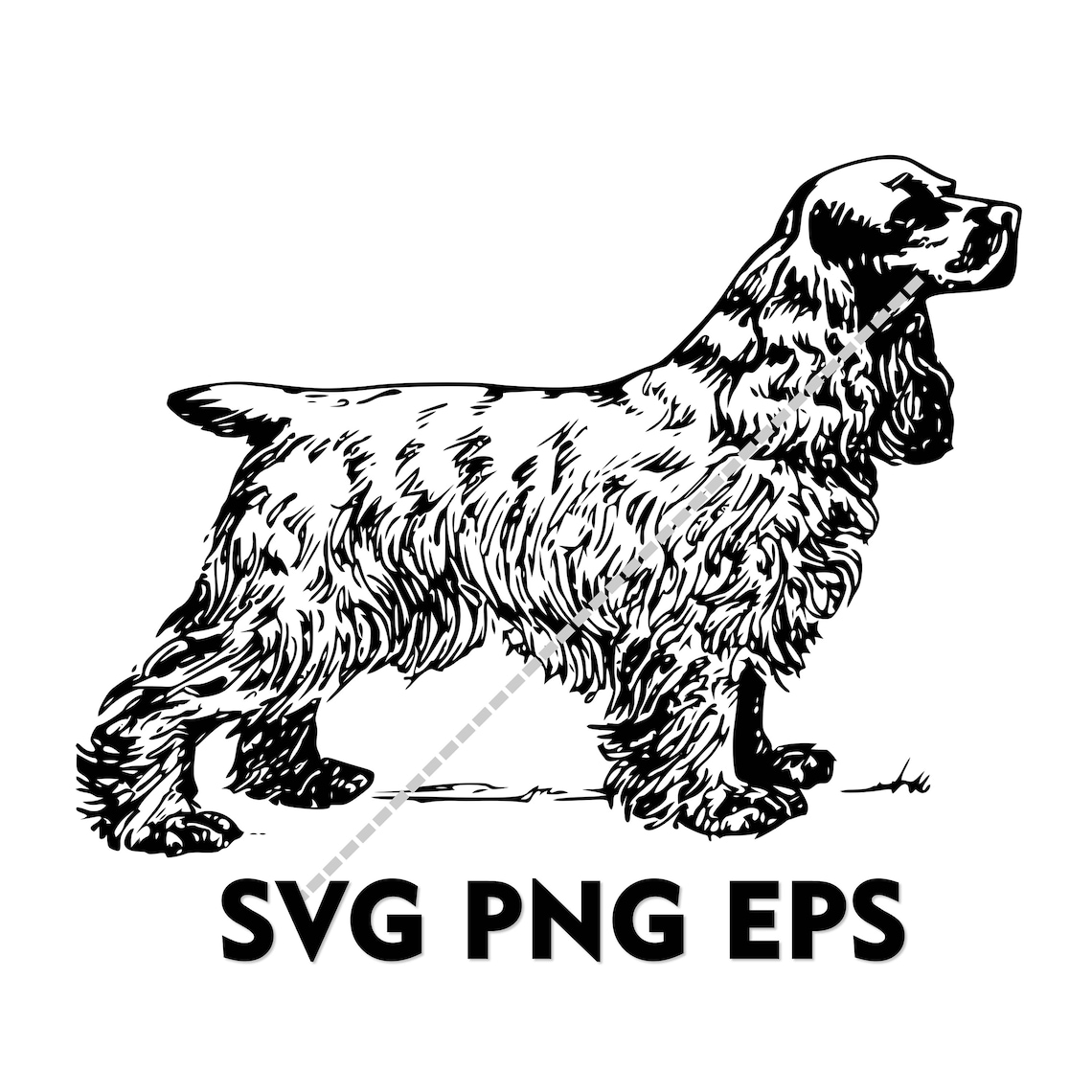 Cocker Spaniel Dog SVG PNG EPS - Etsy