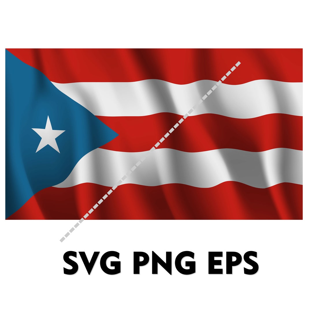 Puerto Rico Flag SVG PNG EPS Instant Download - Etsy