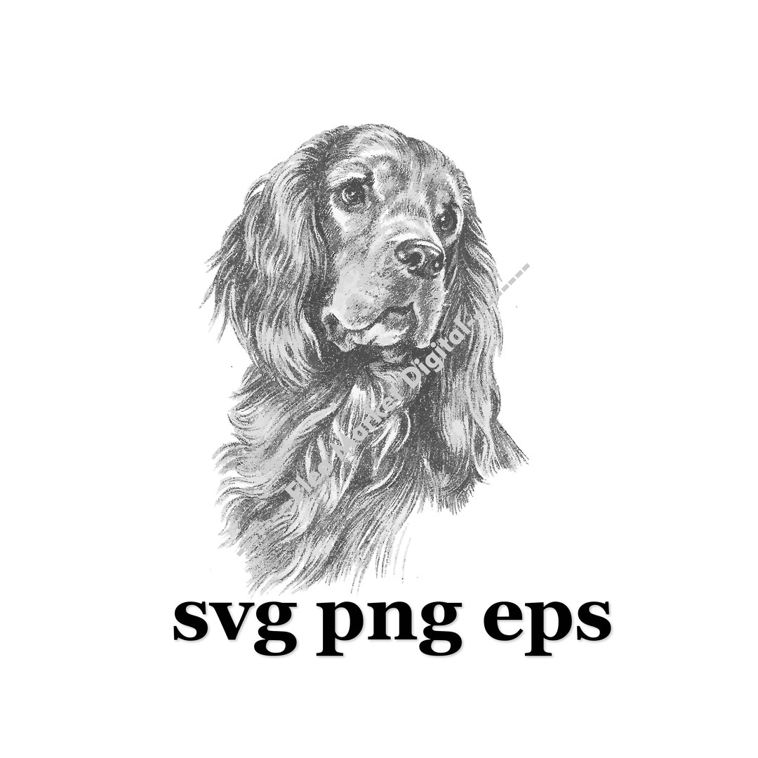 Dog Cocker Spaniel Head SVG PNG EPS Clipart - Etsy