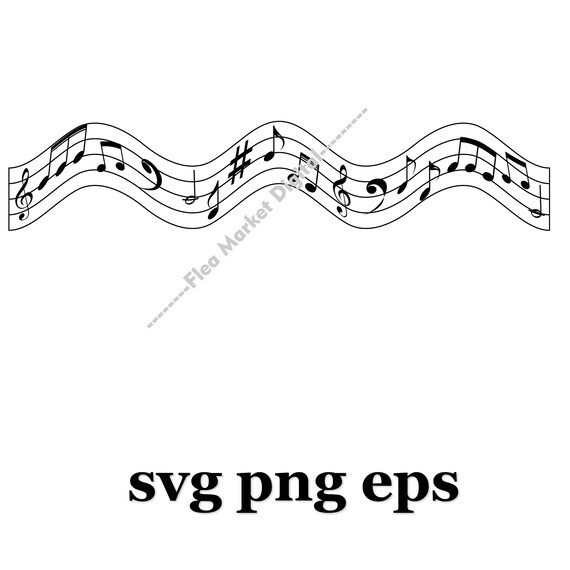 Music Staff With Notes Clipart