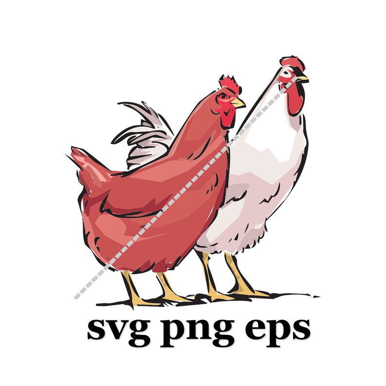 Chickens Chicken SVG PNG EPS - Etsy