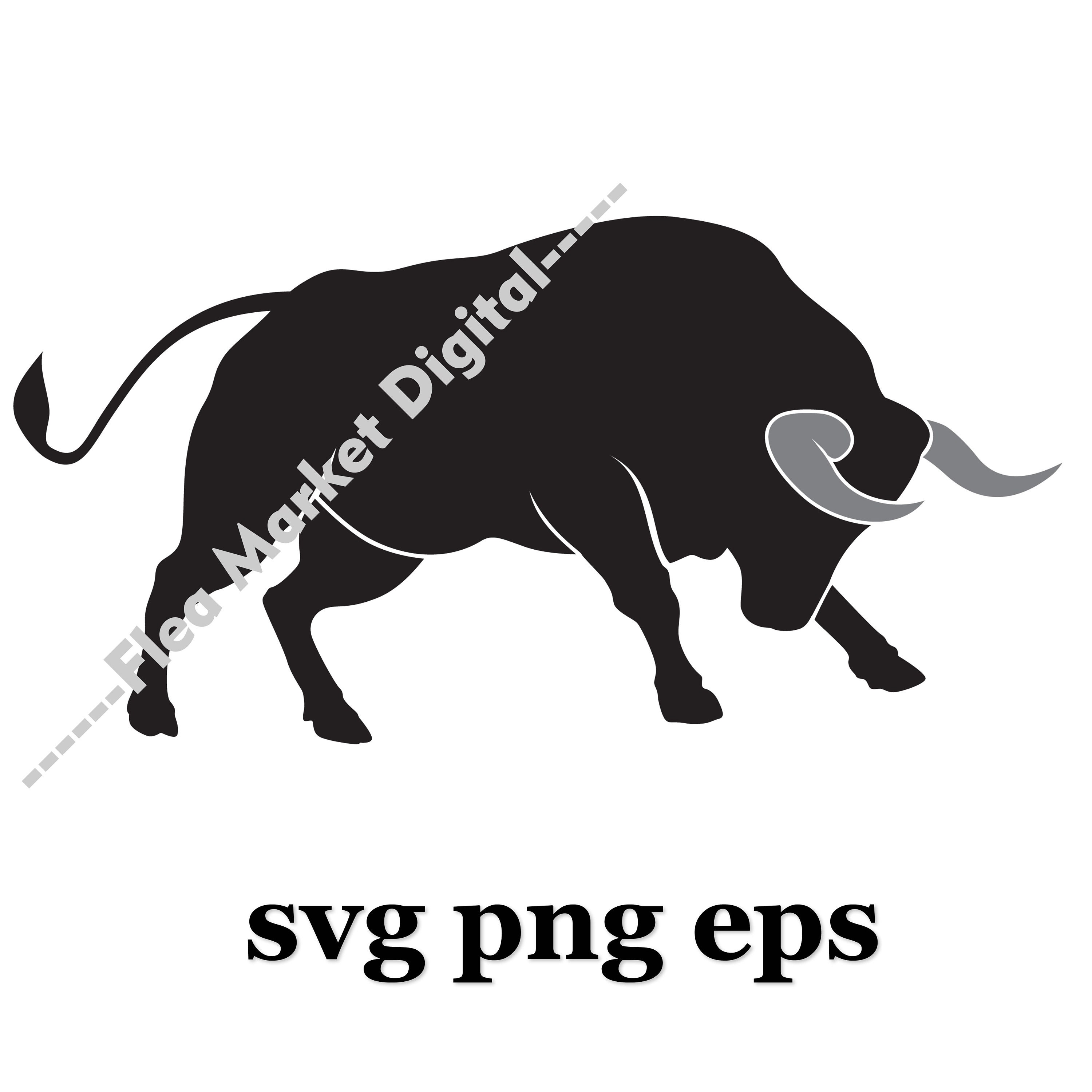 Bull SVG PNG EPS - Etsy