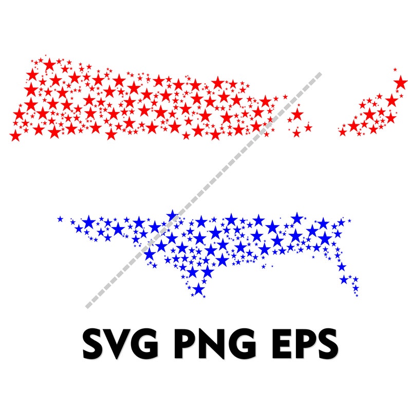 USA America Map SVG PNG Eps Instant Download - Etsy