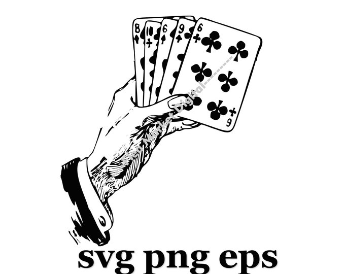 Poker Hands Poster - Etsy