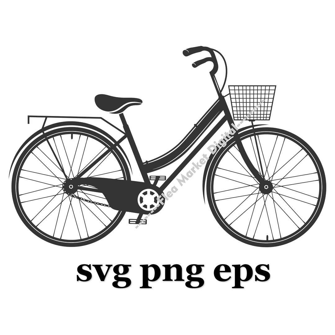 Fahrrad Fahrrad SVG PNG EPs Clipart #4 - Etsy.de
