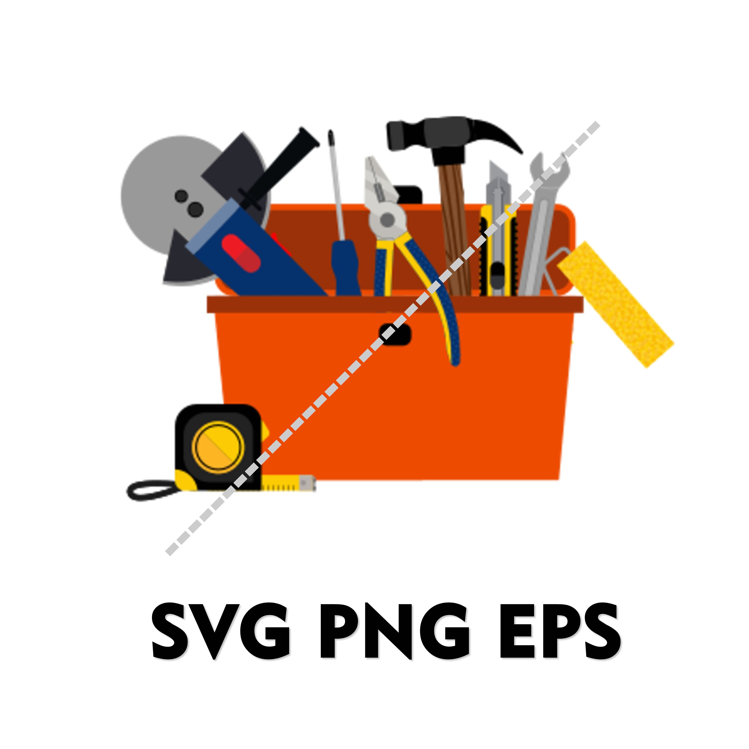 Tool Box SVG PNG EPS - Etsy