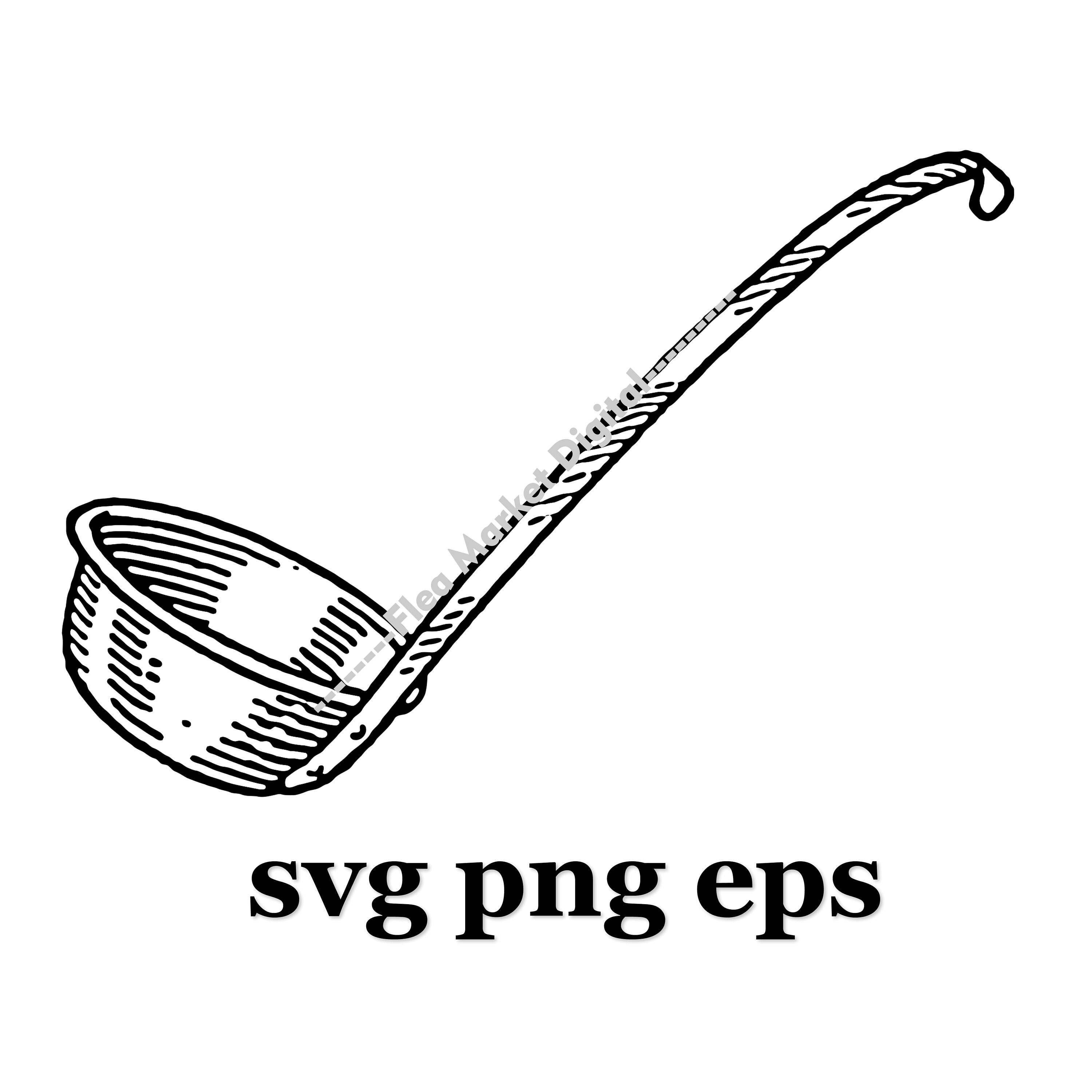 Kitchen Tools Dipper SVG PNG EPS Clipart Logo 2 - Etsy