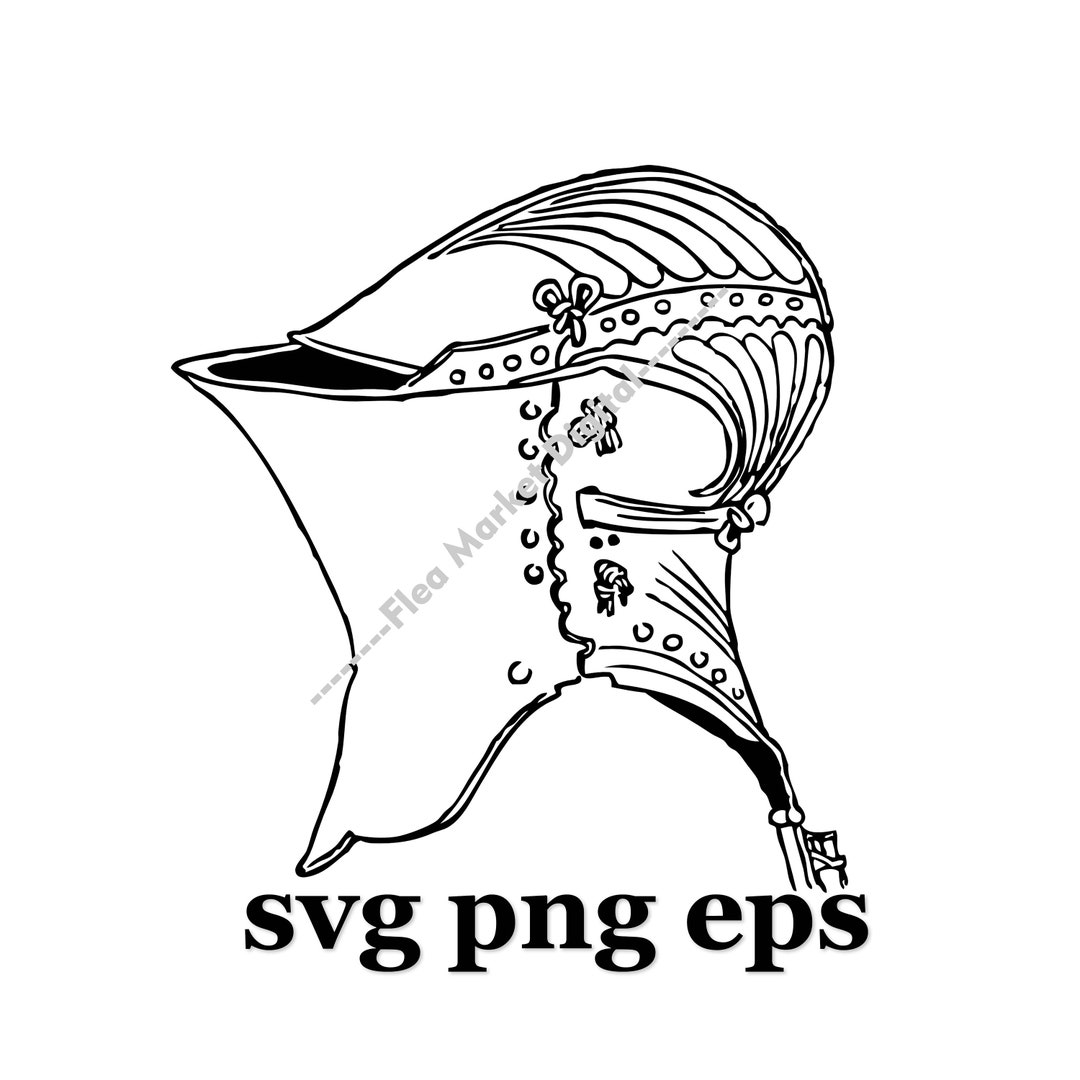 Middle Age Armor of God Helmet SVG PNG EPS Clipart - Etsy