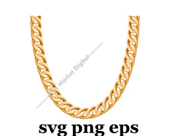 Nice Gold Chain JPG PNG EPS - Etsy
