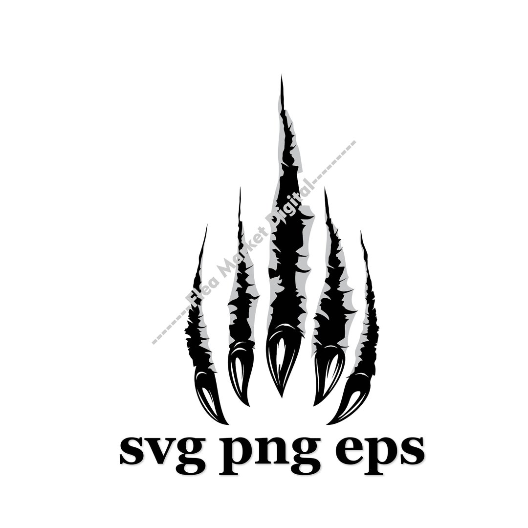 Garra SVG PNG EPS Clipart 1 - Etsy México