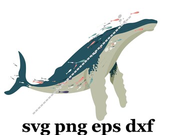 Blue Whale Oh, Whale... SVG, EPS, PNG Digital Download Illustration Sea ...