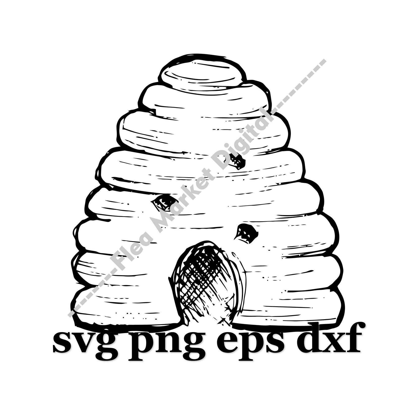 Beehive SVG PNG Eps Dxf - Etsy