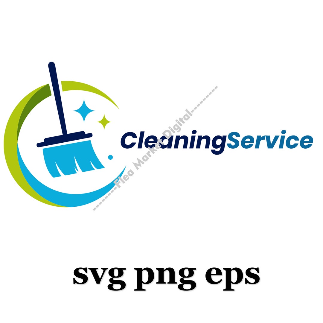Housekeeping Cleaning Service Logo SVG PNG EPS Clipart - Etsy Portugal