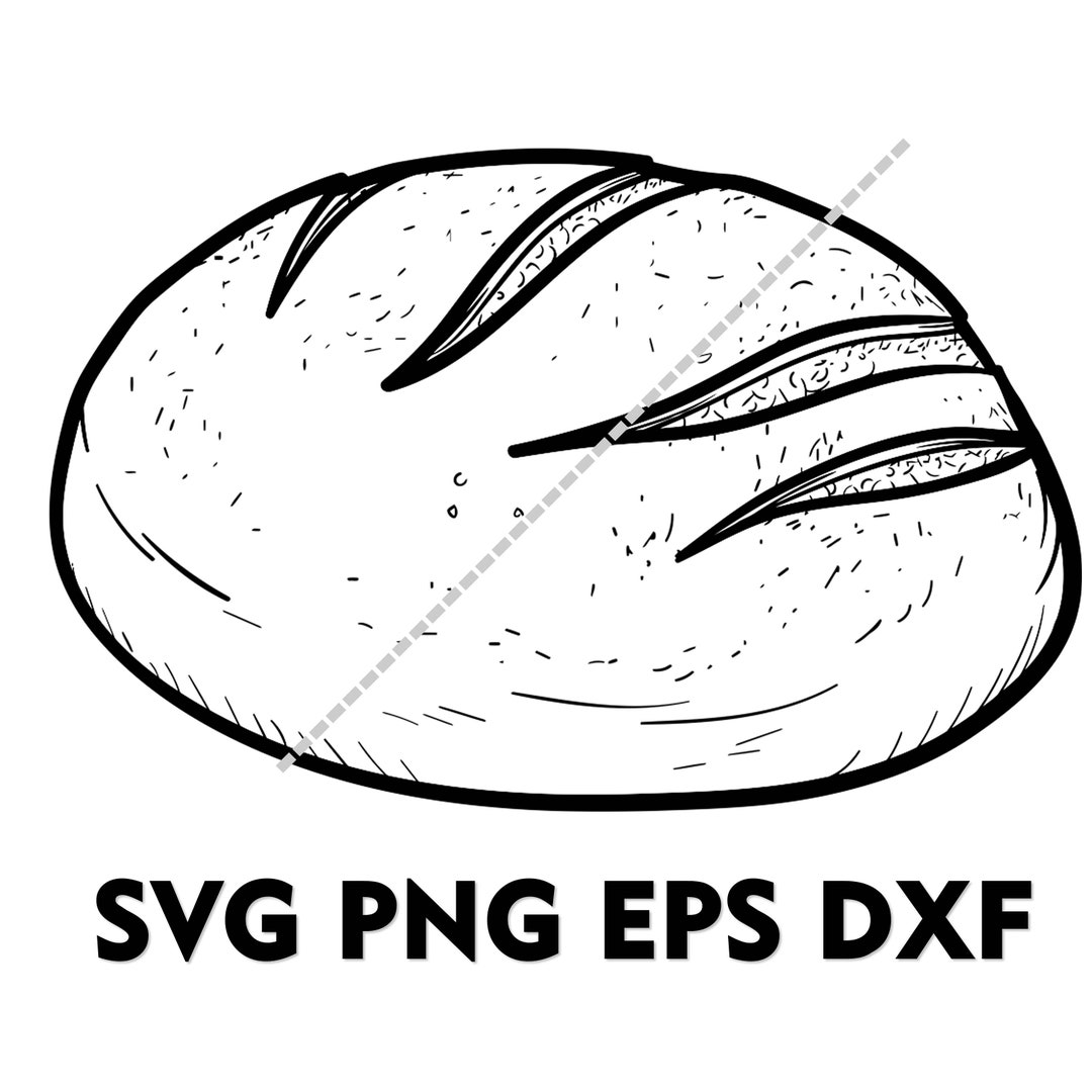 Loaf Bread SVG PNG EPS Dxf - Etsy