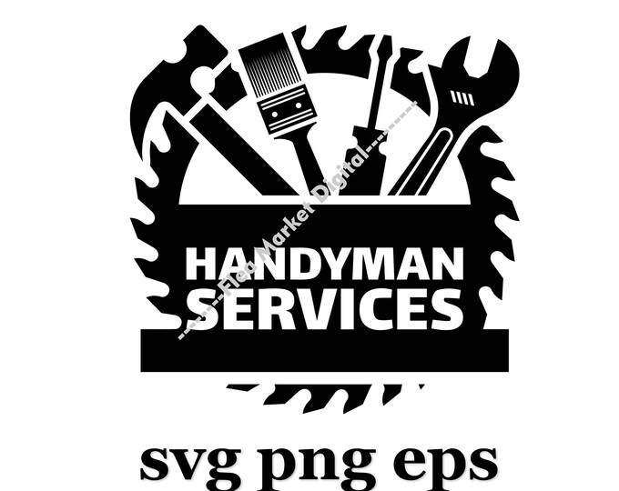 Handyman Word Logo Svg, Handyman Svg, Handyman Logo Svg, Handyman Dxf ...