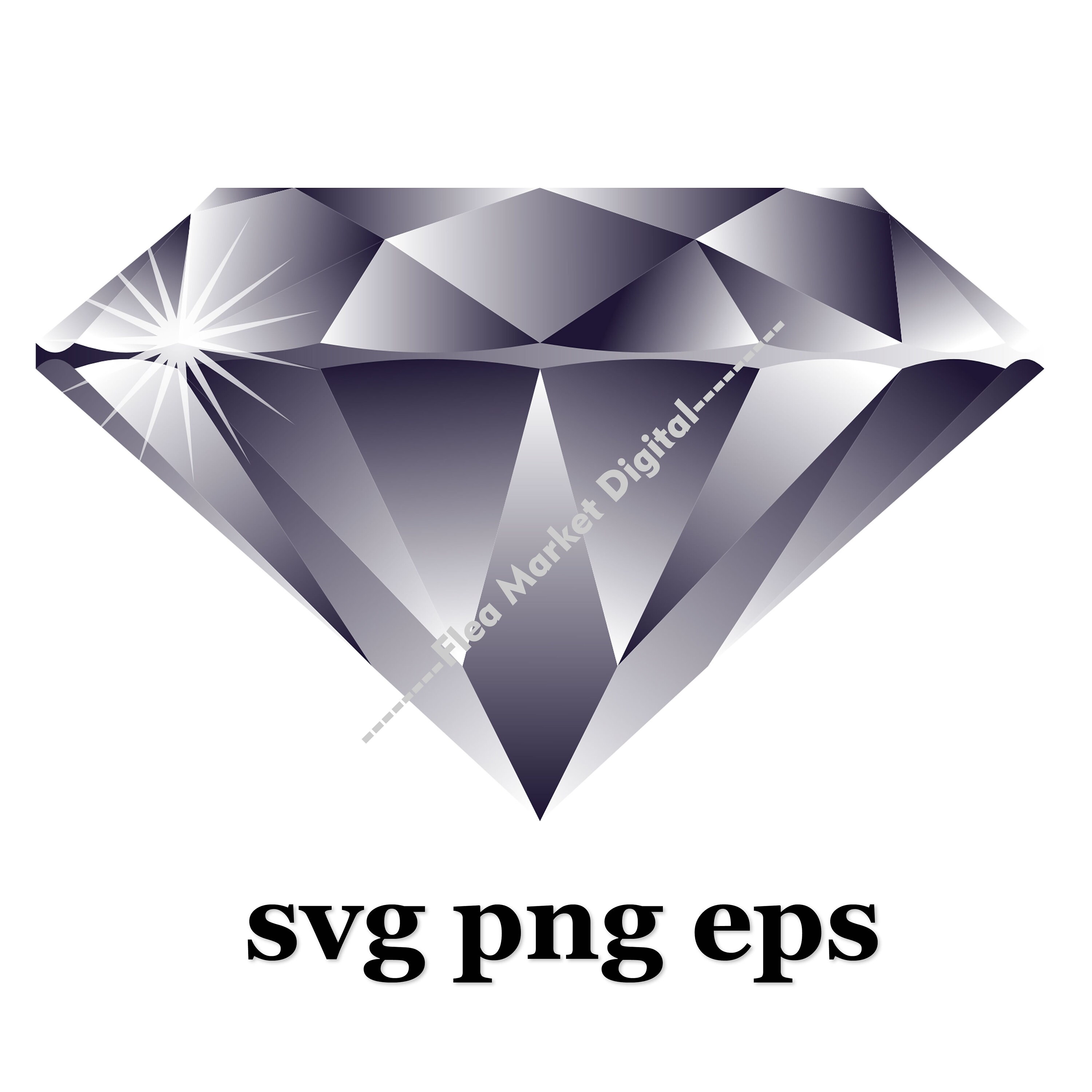 Diamond SVG PNG EPS - Etsy