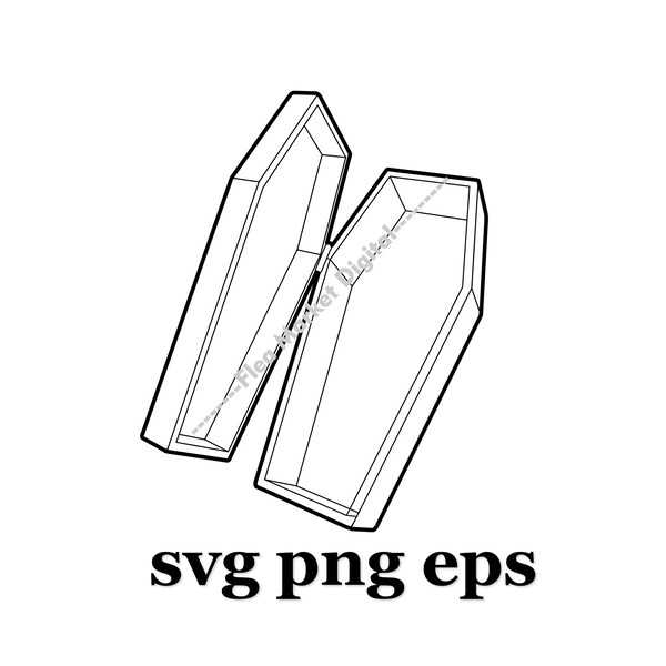 Coffins Clipart Png - Etsy