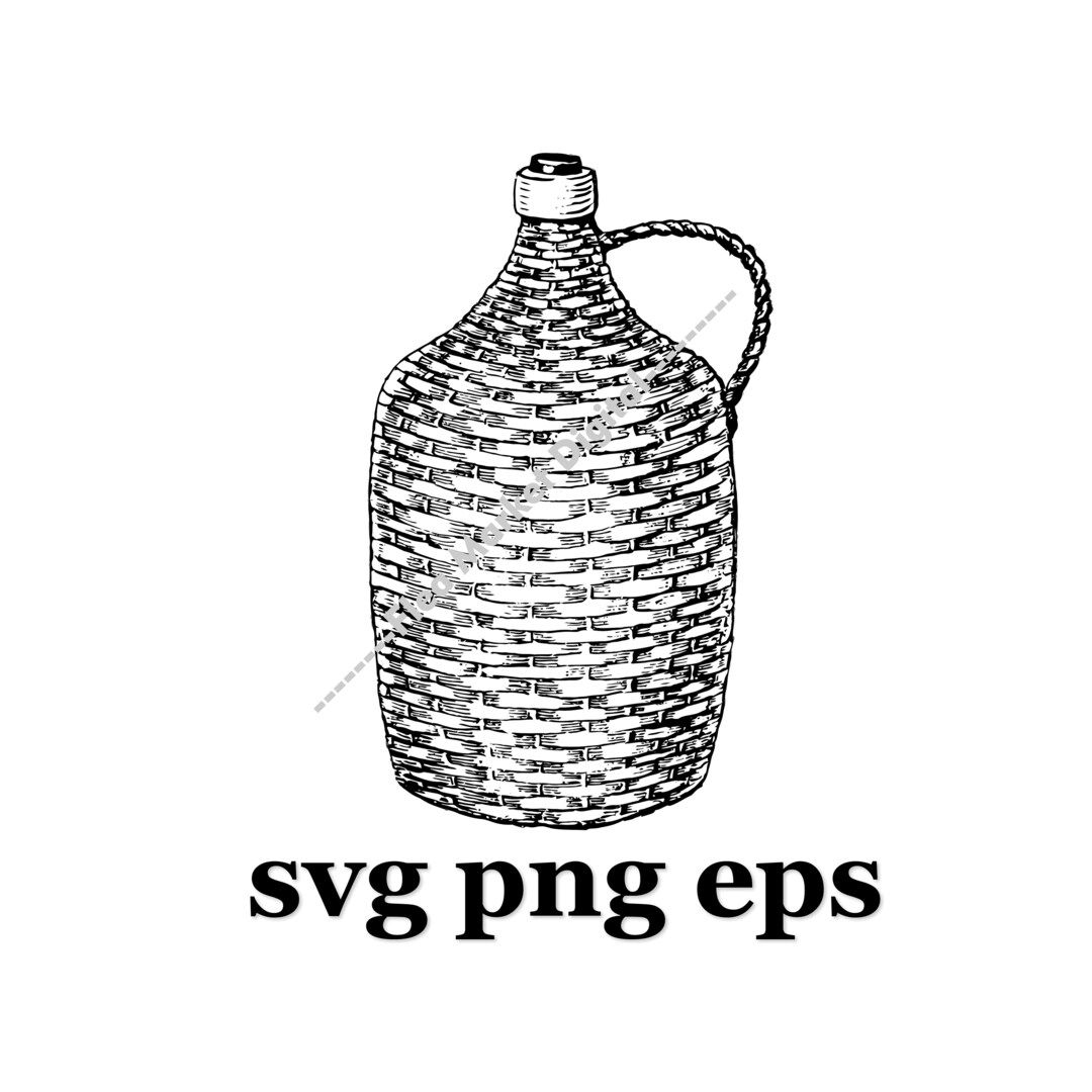 Kitchen Tools Demi John SVG PNG EPS Clipart Logo 3 - Etsy