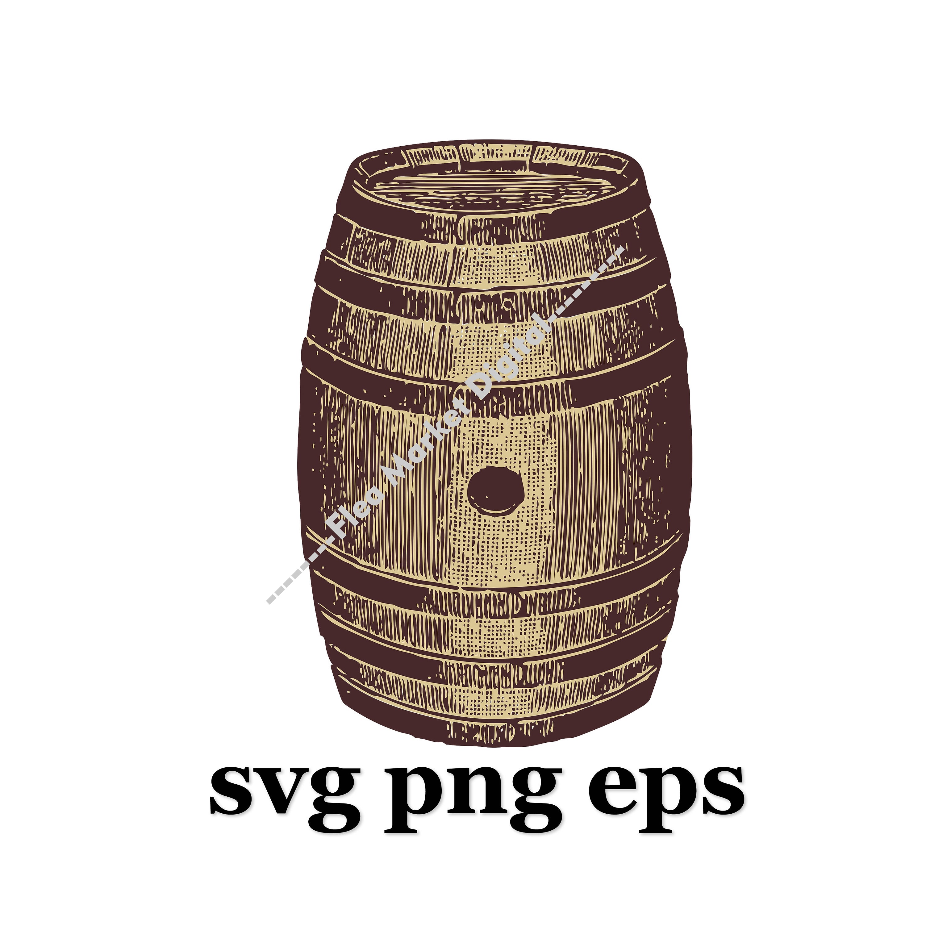 Wooden Farm Cask Barrel Vat SVG PNG EPS Clipart 5 - Etsy