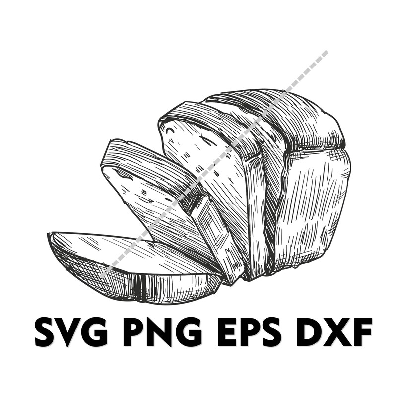 Loaf Bread SVG PNG EPS Dxf - Etsy