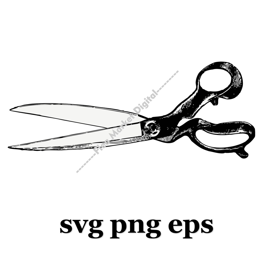 Tailor Dressmaker Scissor Scissors SVG PNG EPS - Etsy