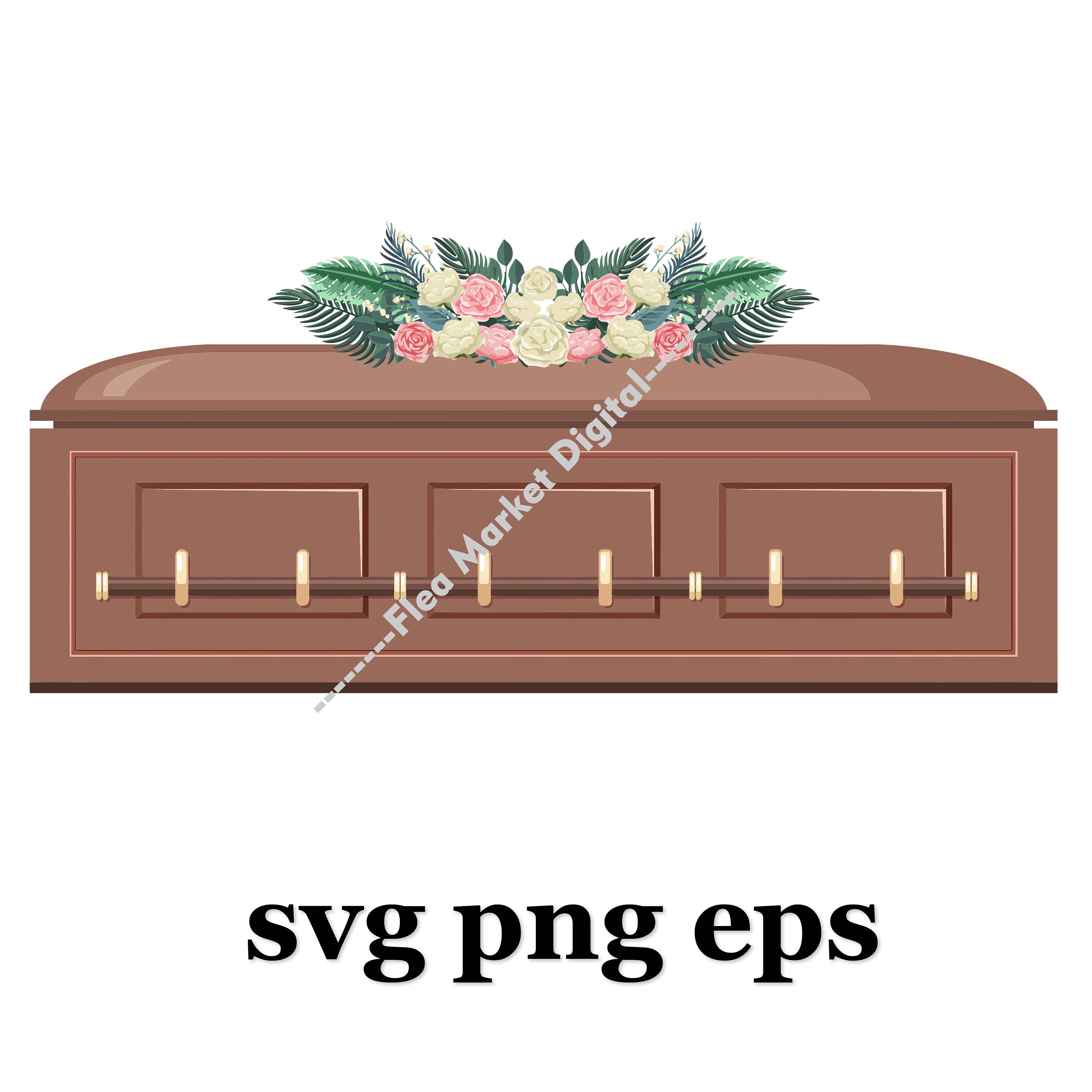 Coffin SVG PNG EPS Clipart 3 - Etsy Australia