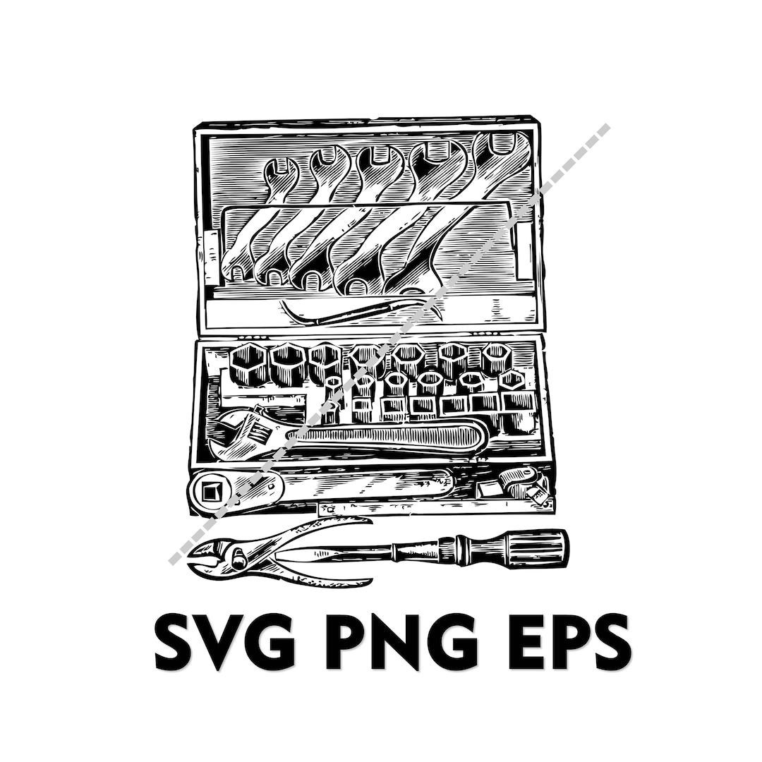 Tool Box SVG PNG EPS - Etsy