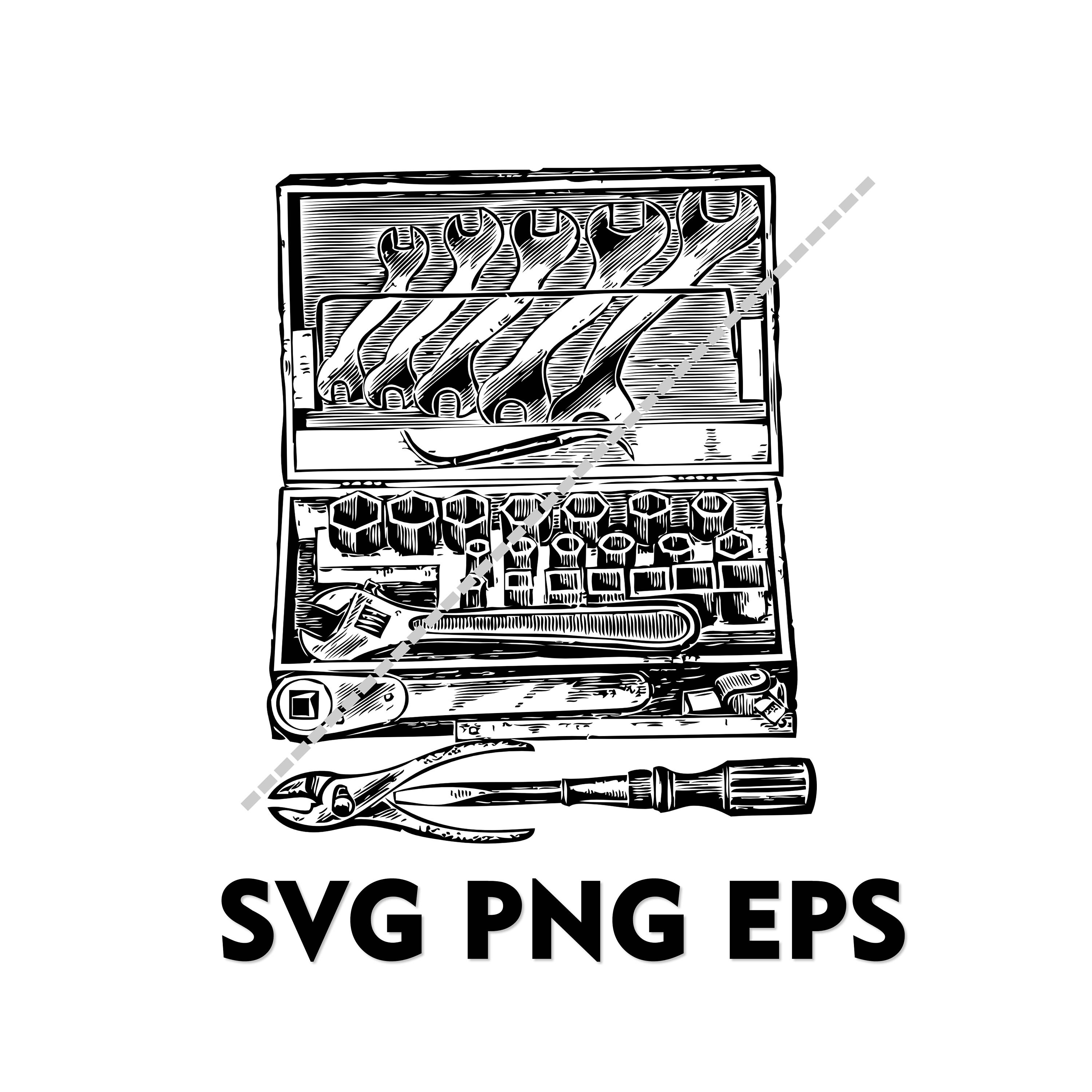 Tool Box SVG PNG EPS - Etsy