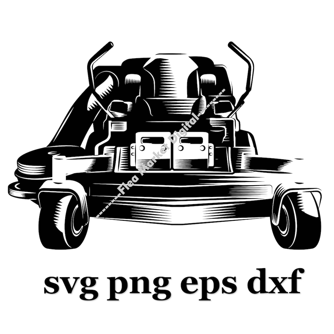Zero Turn Mower SVG PNG EPS Dxf - Etsy