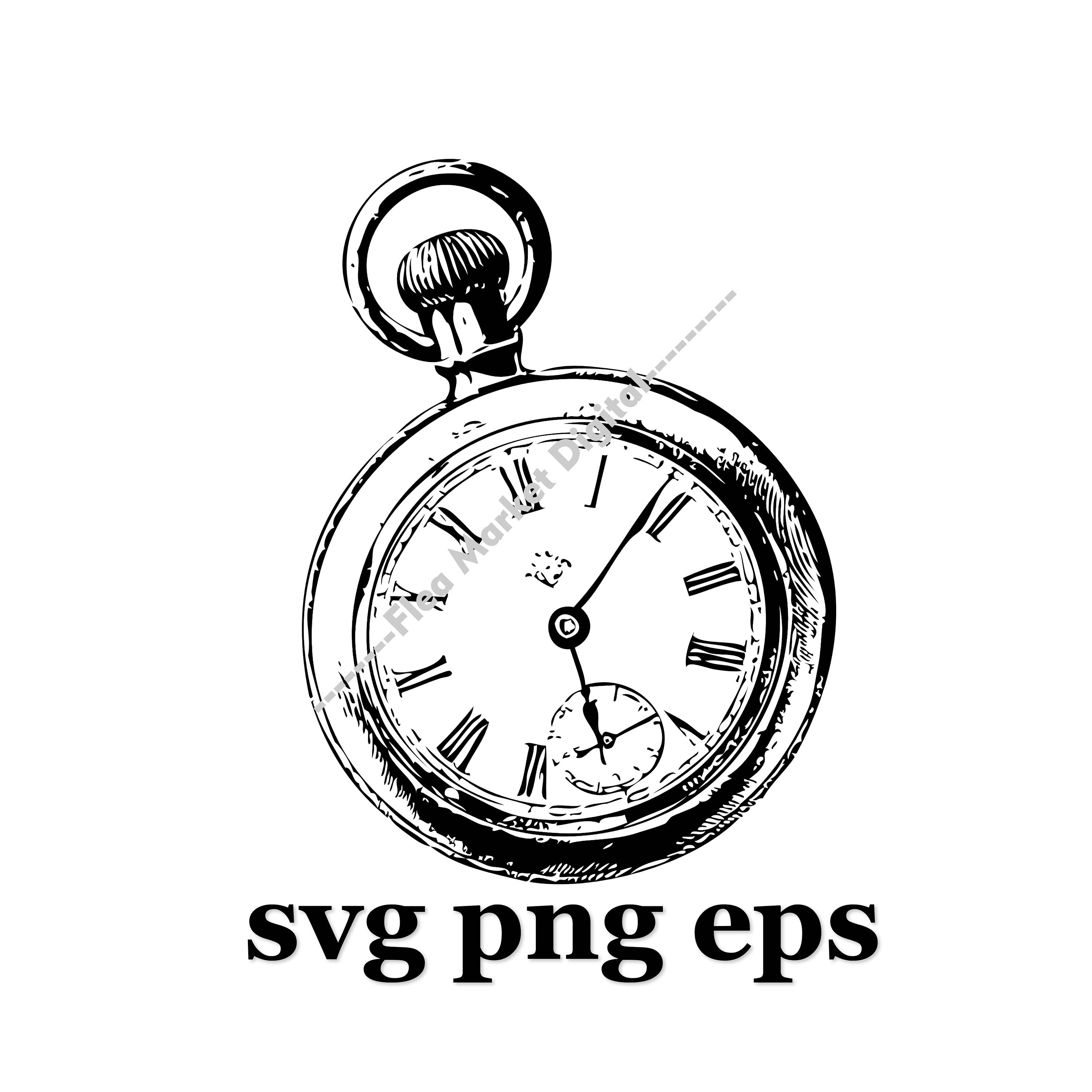 Pocket Watch Drawing