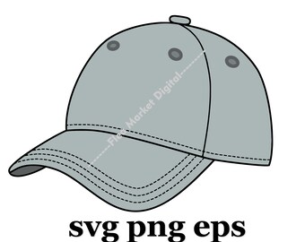 Snapback Hat SVG, Hat SVG, Cap Svg, Dad Hat Cap, Baseball Cap, Template ...