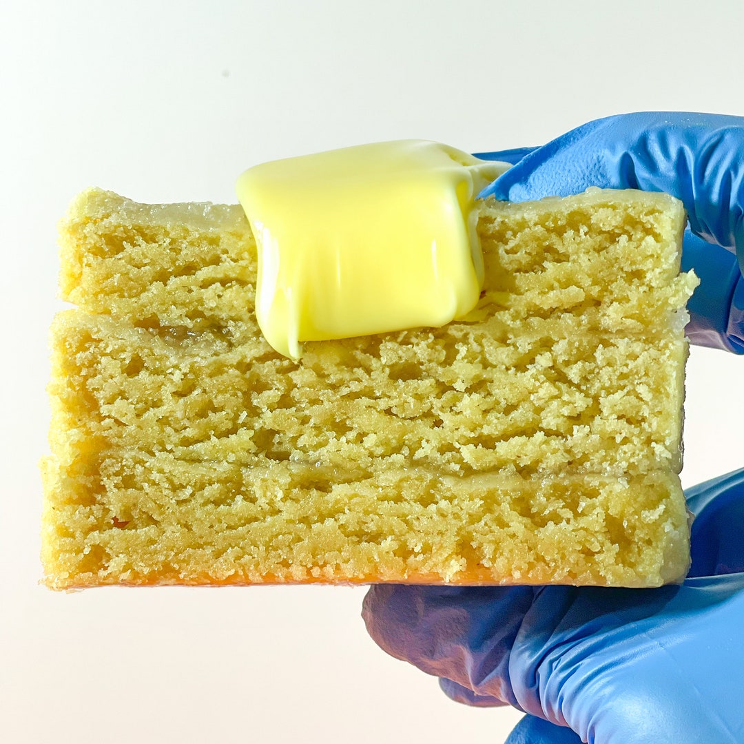 Honey Yellow Cornbread Cookie With Honey Vanilla Glaze Icing, Handmade ...