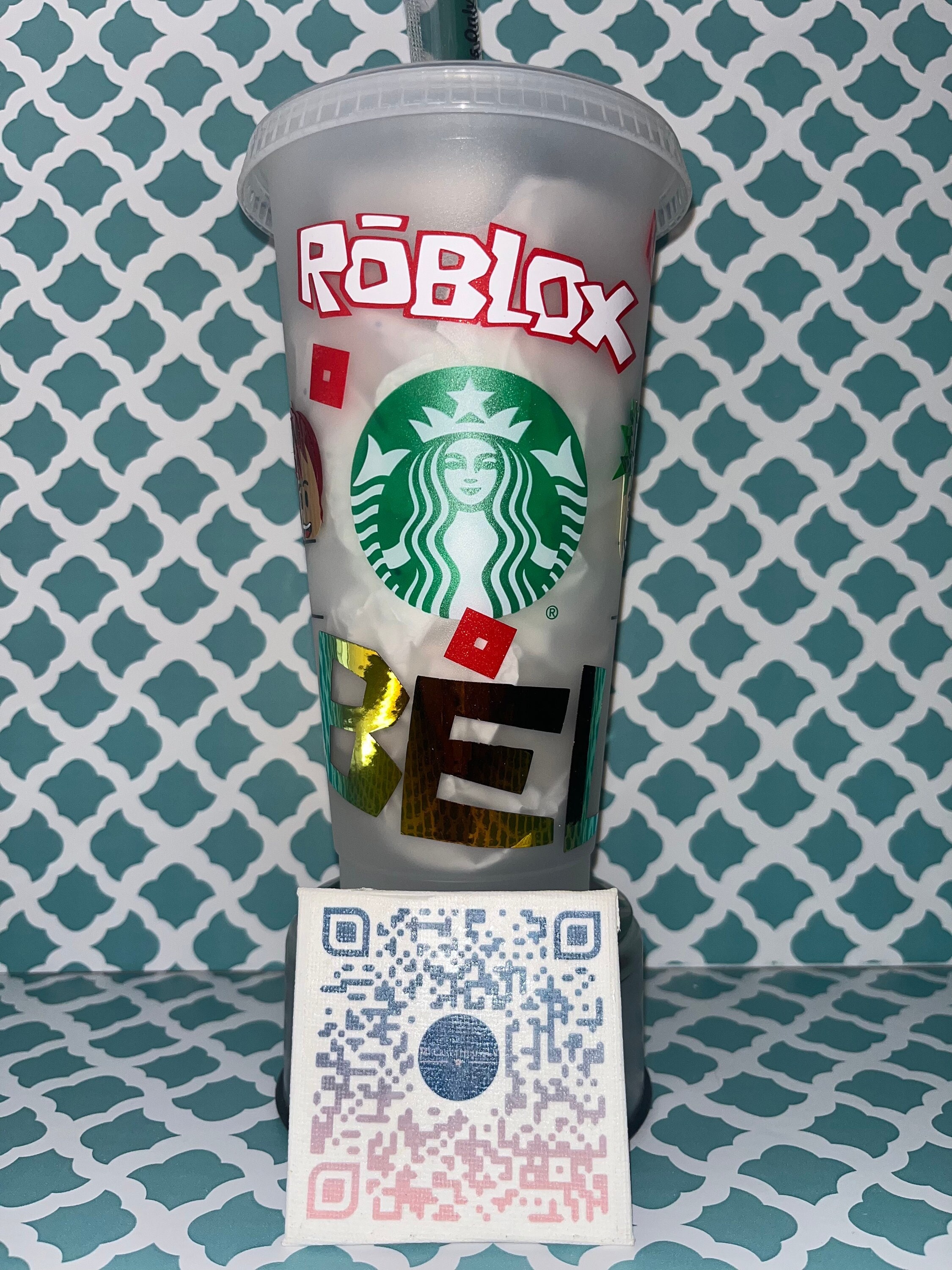 Customized Strbucks Cold Cup R0blox - Etsy
