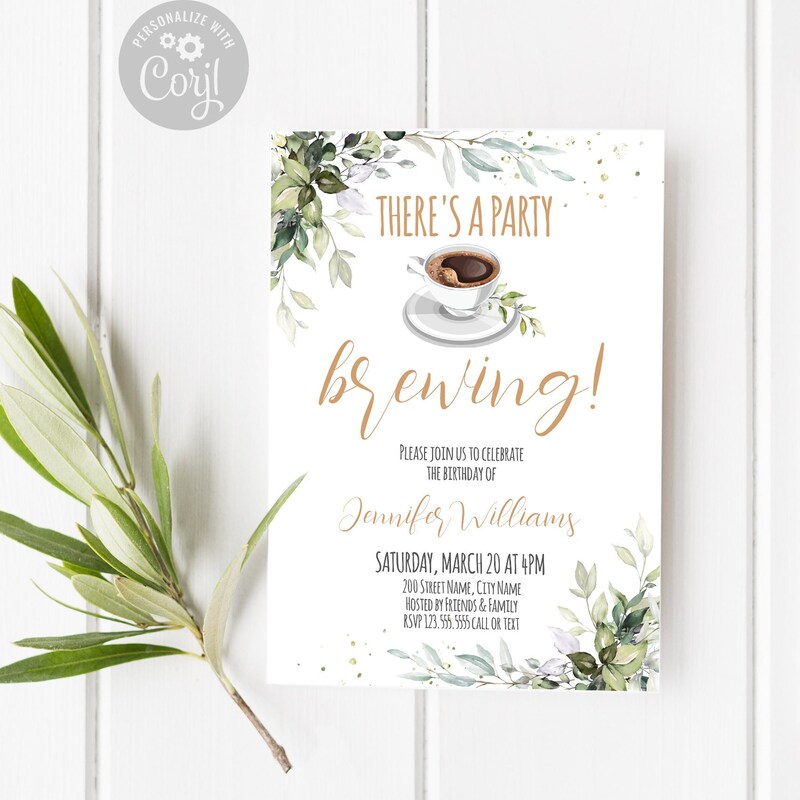 Coffee Invitation - Etsy