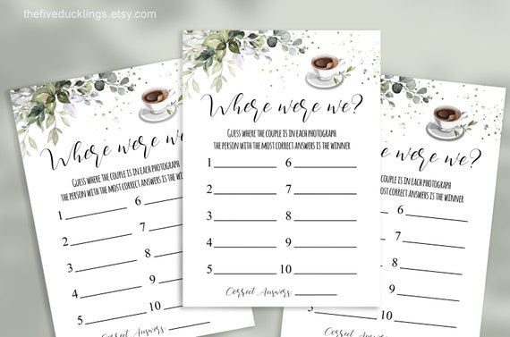 Coffee Themed Bridal Shower Games 45 Bridal Shower Games Your Guests